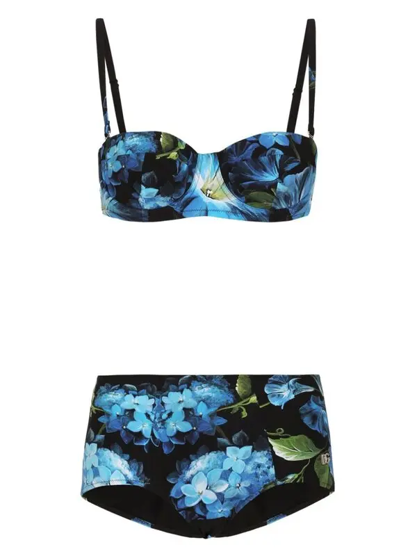 Dolce & Gabbana Bluebell Balconette Bikini Set - Blue