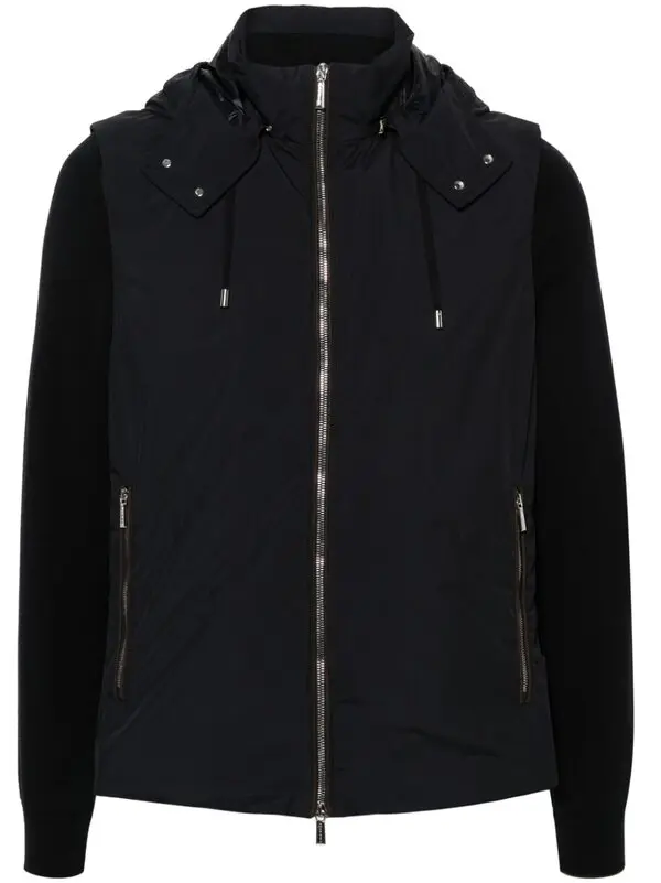 MOORER Hooded Zip Jacket