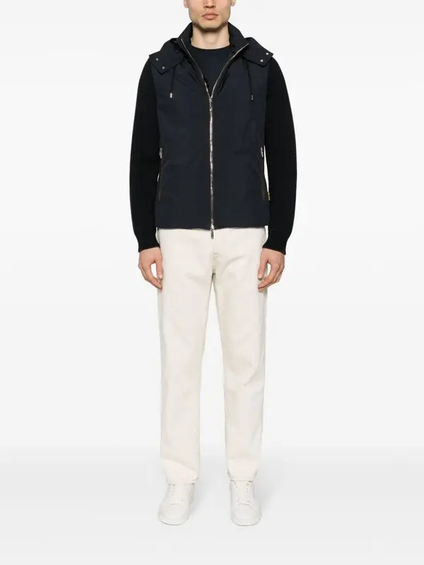 MOORER Hooded Zip Jacket