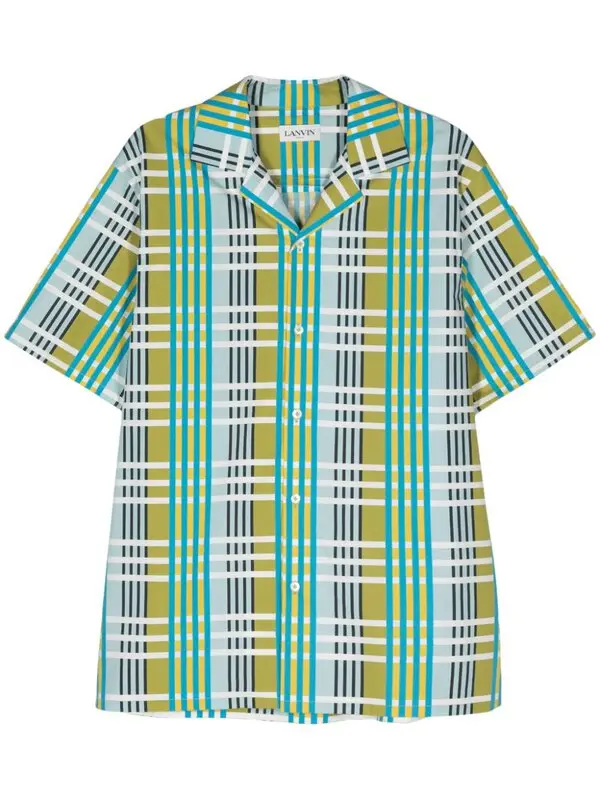 LANVIN Checked Cotton Shirt