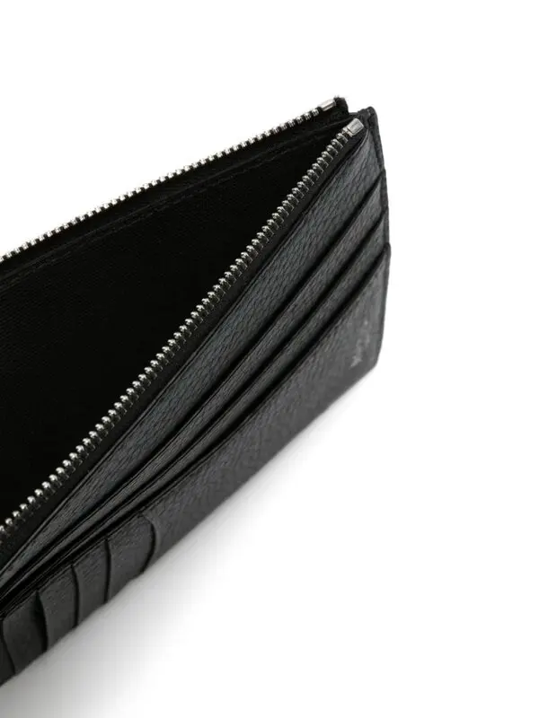 ASPINAL OF LONDON Logo-print Leather Travel Wallet - Black