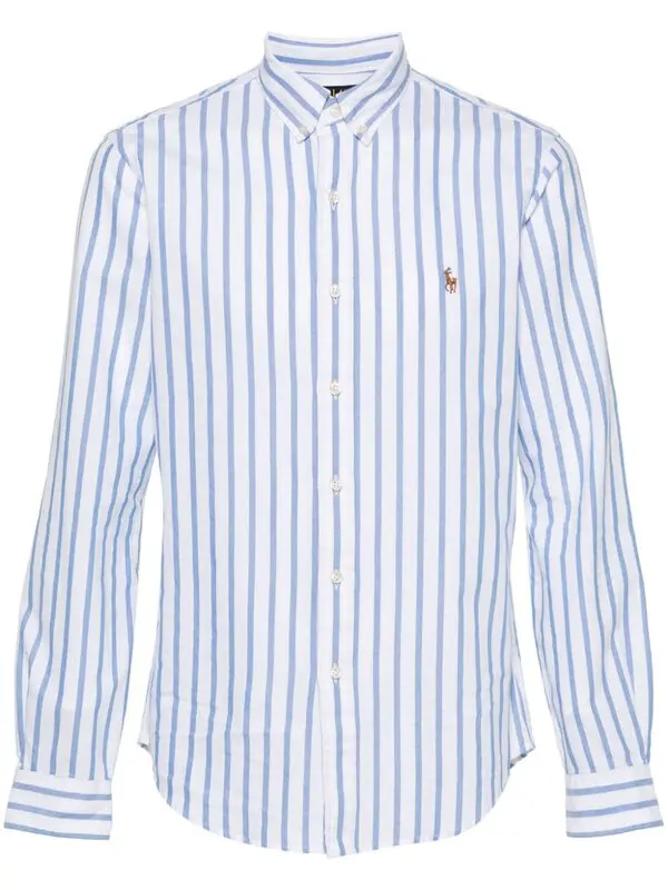 Polo Ralph Lauren Polo Pony Striped Cotton Shirt - White