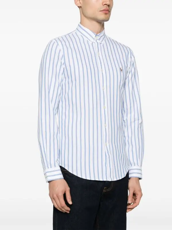 Polo Ralph Lauren Polo Pony Striped Cotton Shirt - White
