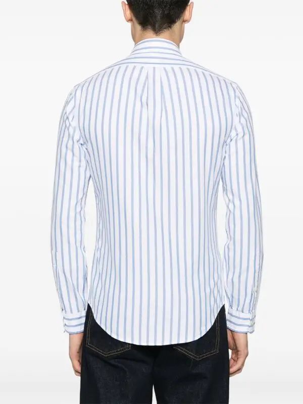 Polo Ralph Lauren Polo Pony Striped Cotton Shirt - White
