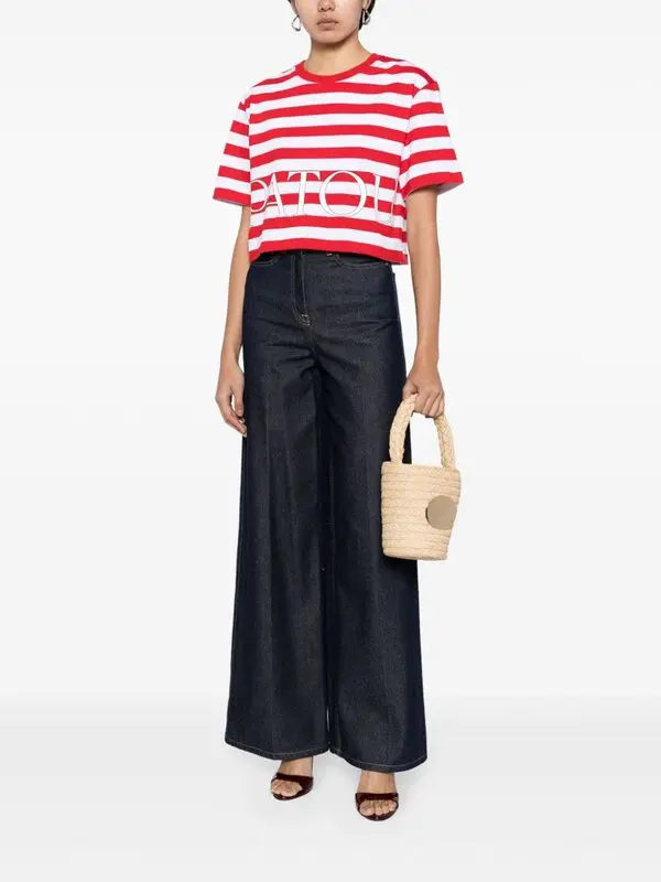 PATOU Raffia Bucket Bag