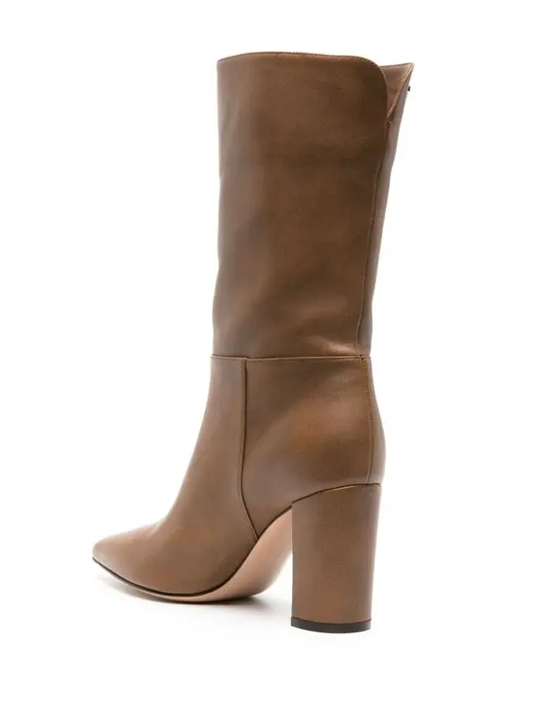GIANVITO ROSSI Piper 85mm Leather Boots - Brown