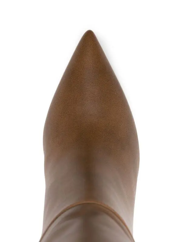 GIANVITO ROSSI Piper 85mm Leather Boots - Brown