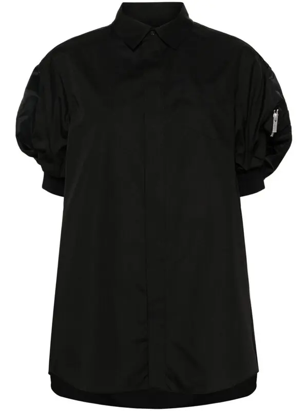 Sacai Poplin Mini Shirt Dress