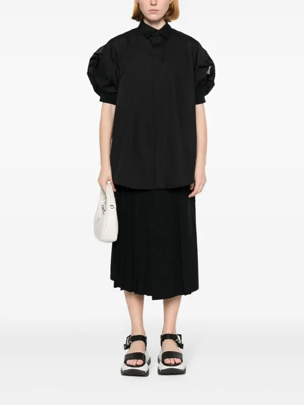 Sacai Poplin Mini Shirt Dress
