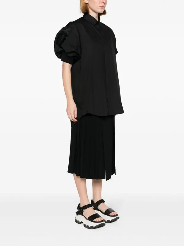 Sacai Poplin Mini Shirt Dress