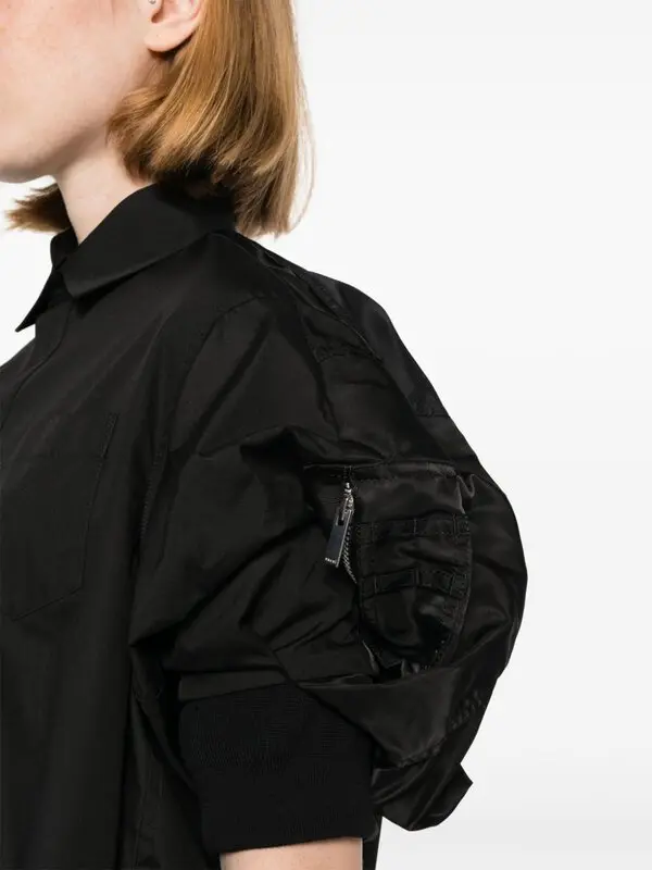 Sacai Poplin Mini Shirt Dress