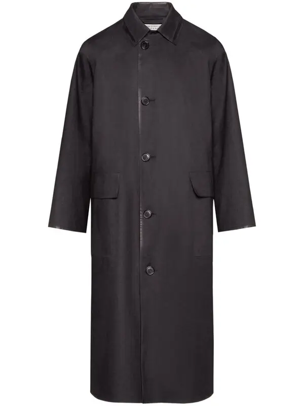 MAISON MARGIELA Coated Single-breasted Coat