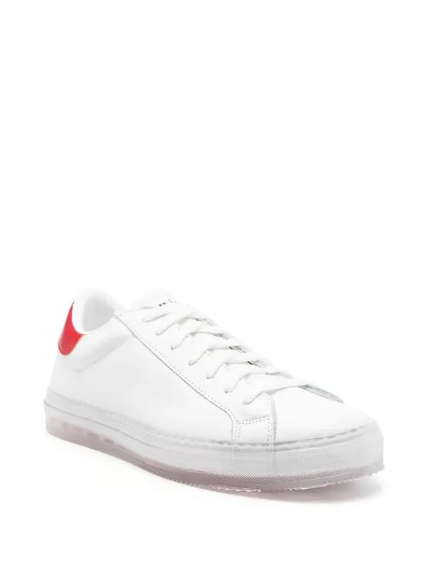 Kiton Logo-print Leather Sneakers