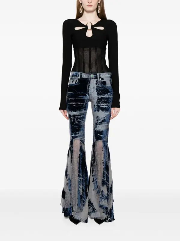 Roberto Cavalli Cut-out Knit Top