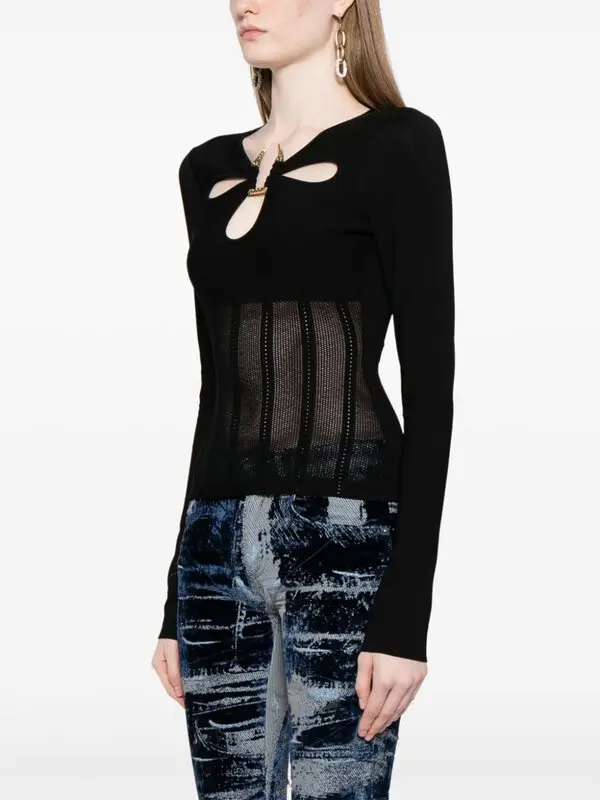 Roberto Cavalli Cut-out Knit Top