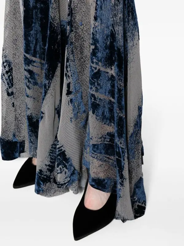 Roberto Cavalli Distressed Flared Trousers