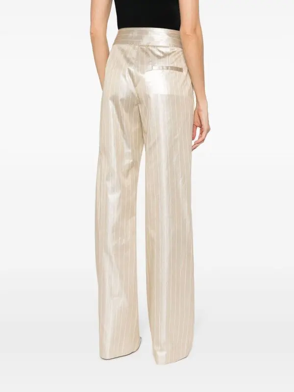 GENNY Pinstripe Wide-leg Trousers