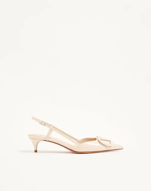 Valentino Garavani Vlogo Slingback Pumps - Ivory