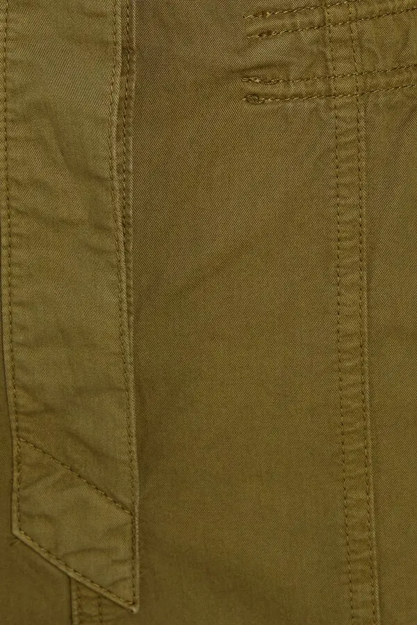 FRAME Cropped Cotton-twill Jumpsuit