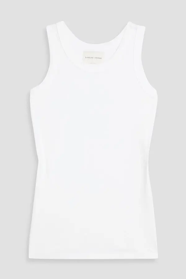 Loulou De Saison Pima Cotton-jersey Tank - White