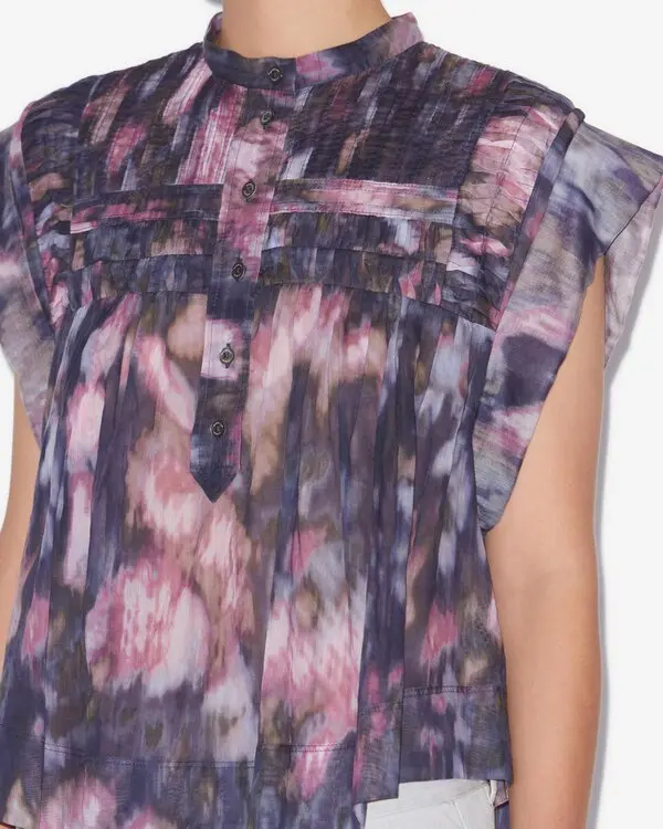 Isabel Marant Leaza Top - Purple/lilac