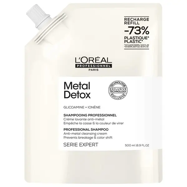 L'OREAL PROFESSIONNEL Metal Detox Sulfate Free Repair Shampoo For Dry, Damaged Hair - One-color