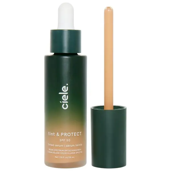 CIELE Tint & Protect Medium Coverage Serum Foundation With Spf 50 - 08 Medium Honey