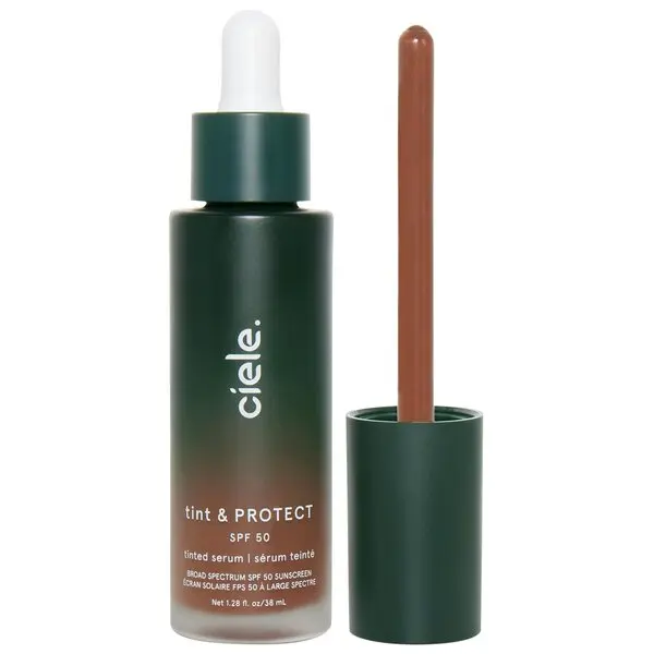 CIELE Tint & Protect Medium Coverage Serum Foundation With Spf 50 - 13 Deep