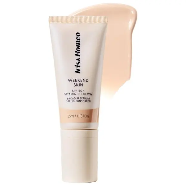 IRIS&ROMEO Weekend Skin Spf 50 Instant Glow Tinted Mineral Sunscreen With Vitamin C + Niacinamide - Cool Glow