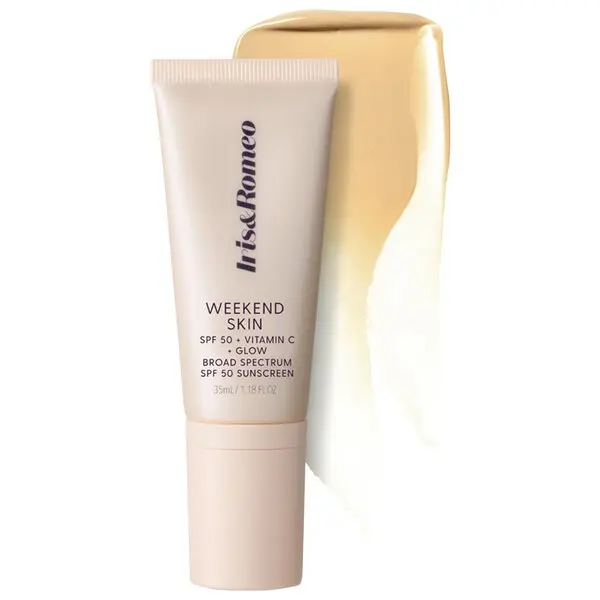 IRIS&ROMEO Weekend Skin Spf 50 Instant Glow Tinted Mineral Sunscreen With Vitamin C + Niacinamide - Universal Glow