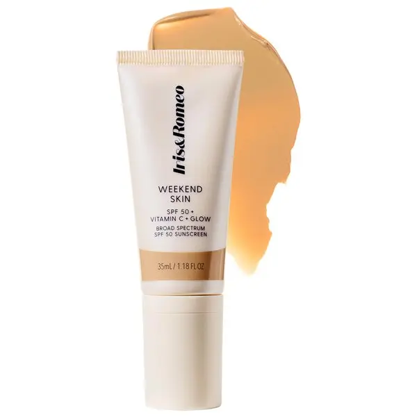 IRIS&ROMEO Weekend Skin Spf 50 Natural Glow Tinted Sunscreen With Vitamin C + Niacinamide - Universal Warm Glow