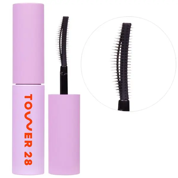 TOWER 28 Mini Makewaves Lengthening + Volumizing Mascara - Jet