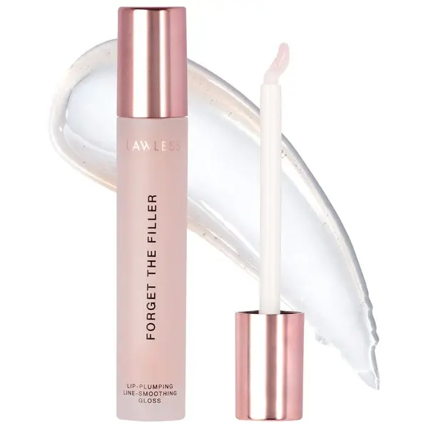 LAWLESS Jumbo Queen Sized Forget The Filler Lip Plumper Line Smoothing Gloss - Rosy Outlook