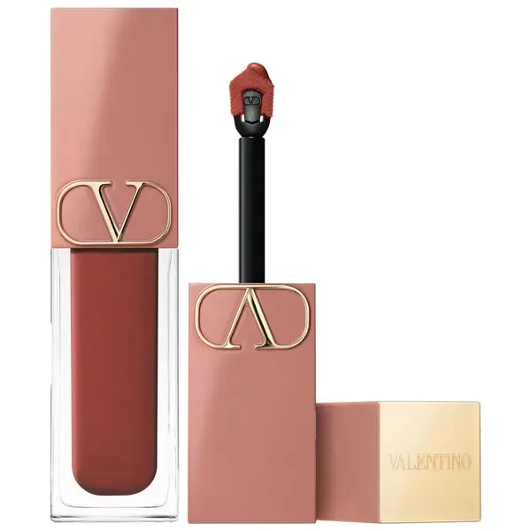 Valentino Garavani Liquirosso 2 In 1 Soft Matte Liquid Lipstick & Blush - 148r - Drop The Nude