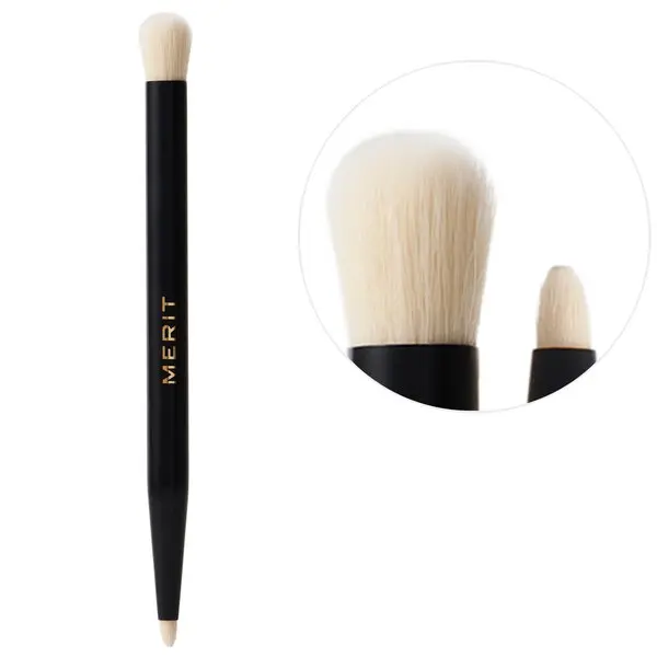 MERIT Brush No. 2 Double Sided Eyeshadow Brush - One-color
