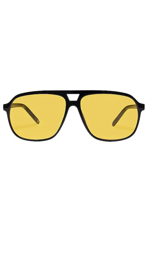 AIRE Monoceros Sunglasses - Black & Yellow Tint