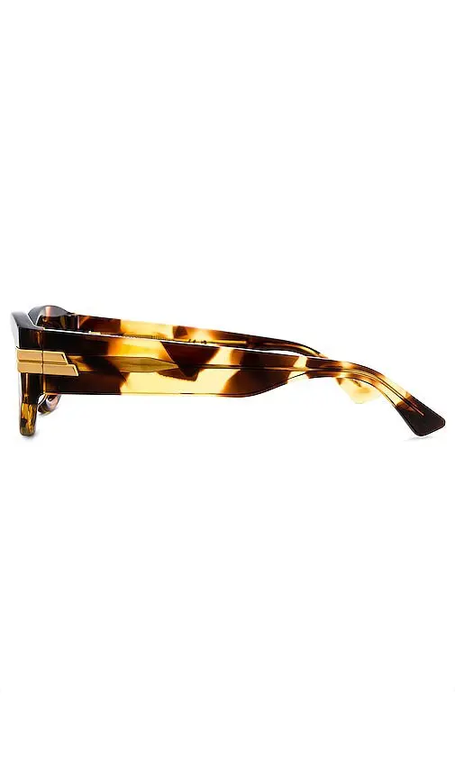Bottega Veneta Bold Ribbon Cat Eye Sunglasses in Havana & Brown $510 Bottega Veneta Bold Ribbon Cat Eye Sunglasses In Brown In  main image 4