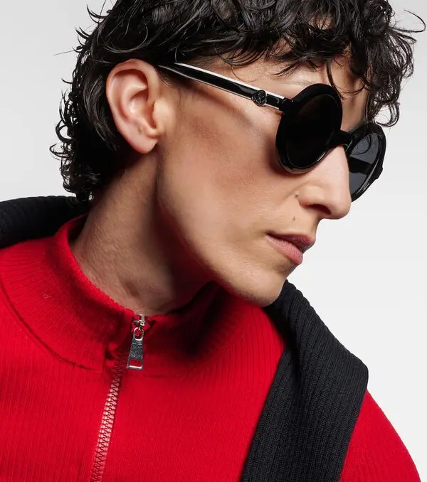Moncler Orbit Round Sunglasses - Black | Editorialist