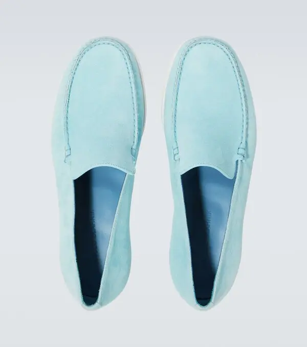 Manolo Blahnik Monaco Suede Loafers