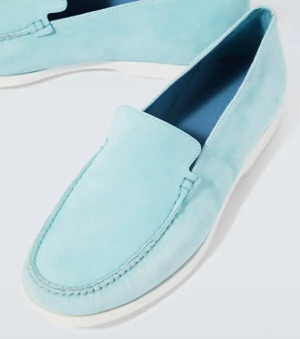 Manolo Blahnik Monaco Suede Loafers