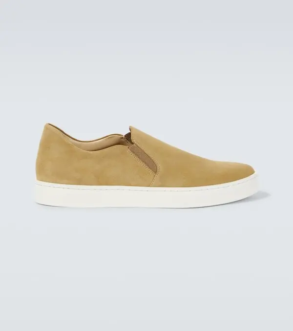 Manolo Blahnik Nadores Suede Sneakers - Green