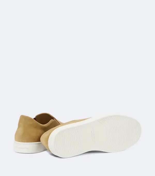 Manolo Blahnik Nadores Suede Sneakers - Green