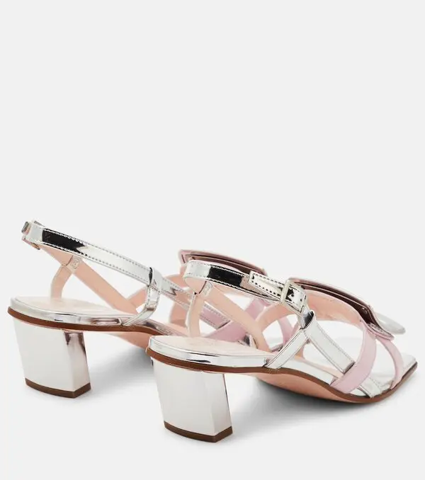 ROGER VIVIER Belle Vivier 45 Patent Leather Sandals