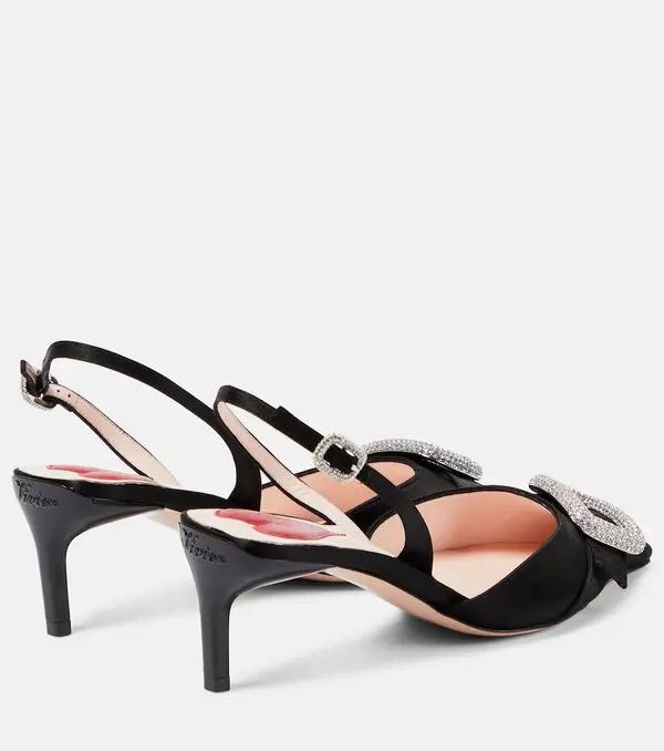 ROGER VIVIER Dorsay Embellished Slingback Pumps