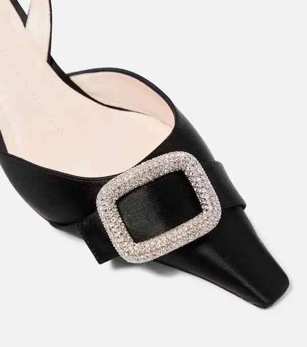 ROGER VIVIER Dorsay Embellished Slingback Pumps