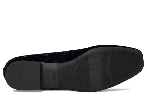 Toms Briella Flat Shoes With Square Toe And Metallic Detailing
