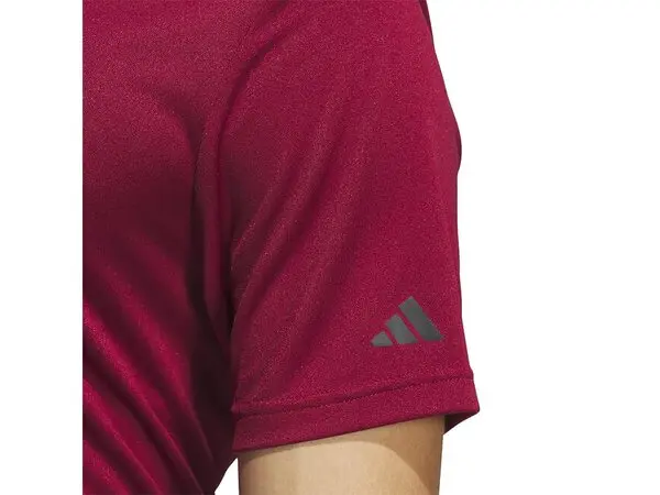 Adidas Adi Performance Short Sleeve Golf Polo Shirt Clothing Collegiate - Red