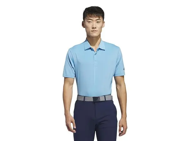 Adidas Ultimate365 Solid Golf Polo Shirt Clothing Collegiate - Blue