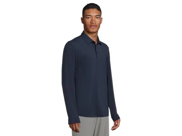 Adidas Core Long Sleeve Polo Clothing Collegiate - Navy