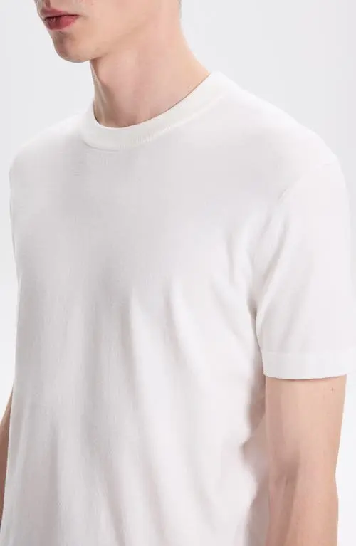 Theory Sarior Short Sleeve Sweater - White